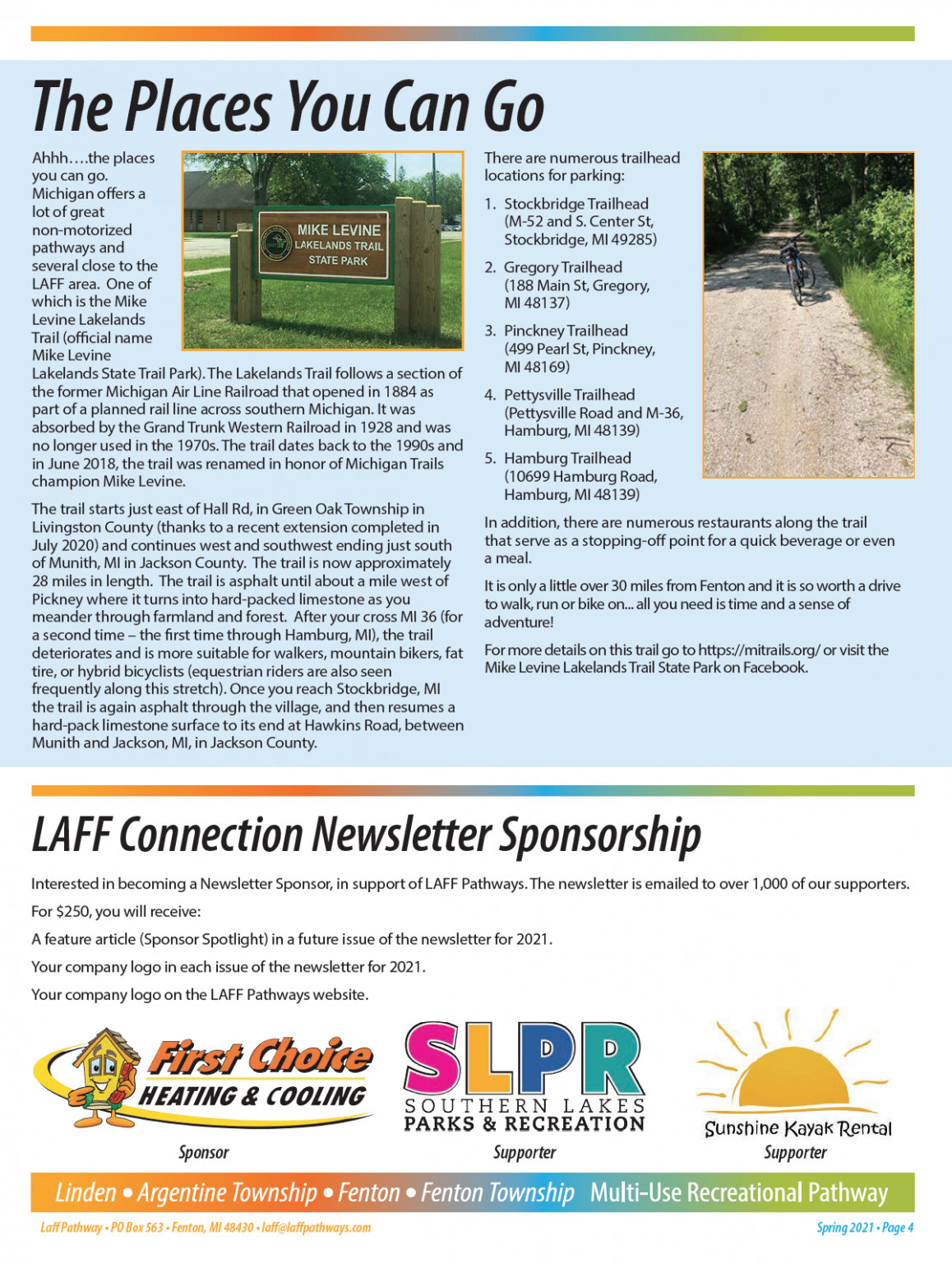 LAFF Pathway - Southern Lakes Parks & Recreation
